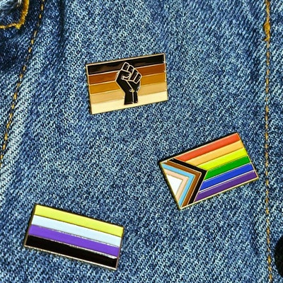 Transgender Ally Flag 1 Lapel Pin Badge LGBT LGBTQ Trans Tran Equality ...