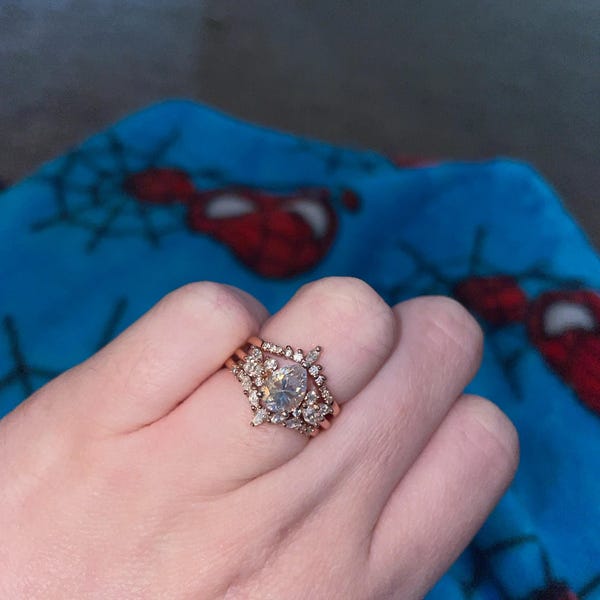 Unique Kite Cut Ruby Engagement Ring Milgrain Vintage July Birthstone ...