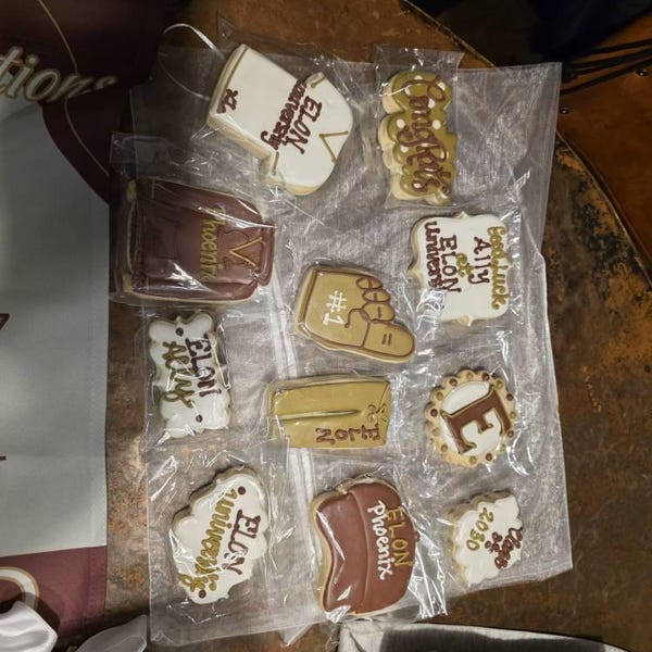 Elon University Sugar Cookies - Etsy