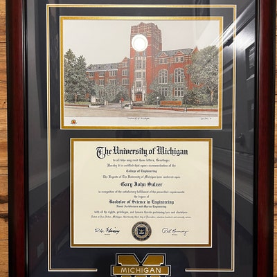 University Diploma Frame, College or High School Graduation Gift for ...