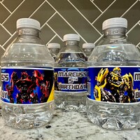 Transformers Birthday Party Pack Chip Bag Candy Bar Juice Label Labels ...