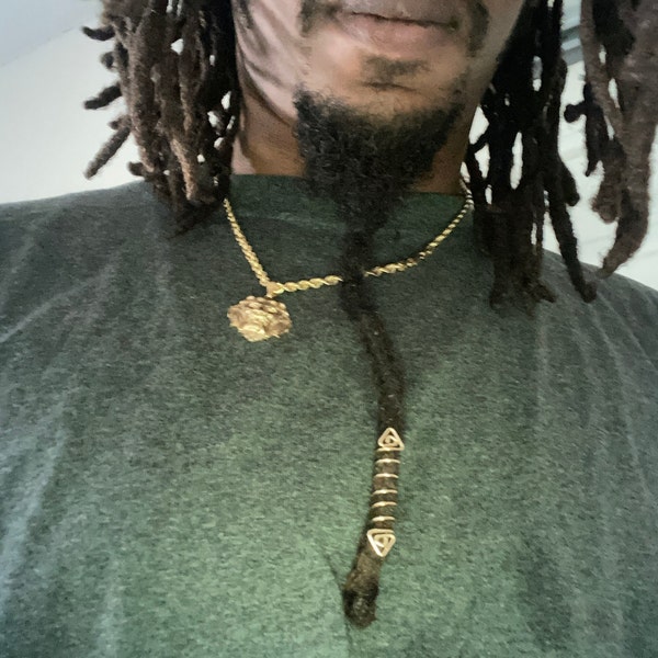 14K Gold Wired up Loc Cuffs Loc Jewelry / Braid Jewelry / Hair ...