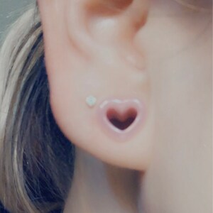 Universal Love Pink Heart Shaped Ear Plugs Gauges Tunnels | Etsy