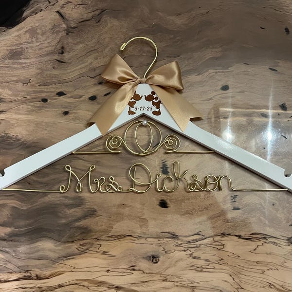 Disney Wedding Hanger, Bridal Hanger, Cinderella Bride Hanger, Mickey ...