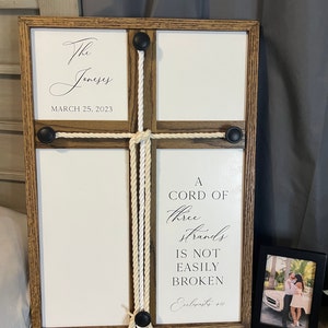A Cord of Three Strands Unity Ceremony Braided Cross Wedding - Etsy