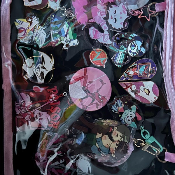 Multi-color Ita Bag Crossbody With Insert, Anime Ita Bag, Ita Messenger ...