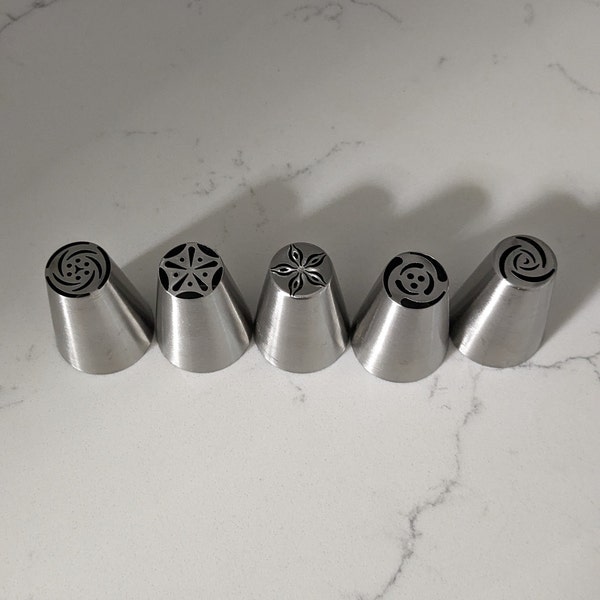 Mini Super Mini Russian Piping Tips Regular and Other Sizes Buttercream ...