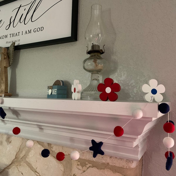 Wood Mailbox Wooden Mailbox and Love Letters Felt Envelopes Wood Block ...