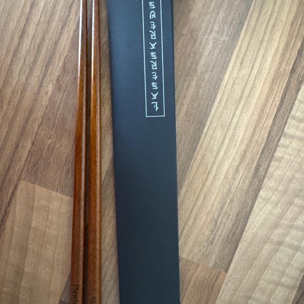 Personalized Chinese Fu 福 Metal Chopsticks Custom Engraved Gift, Unique ...