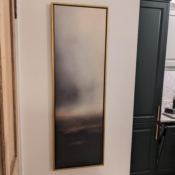 Vintage CANVAS Artwork Long Narrow Wall Art, Horizontal Wall Art ...