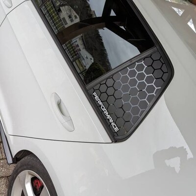 2X Stickers Avery Golf 7 GTI Performance Matte Black Rear Quarter ...