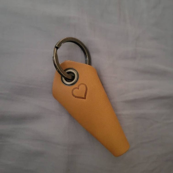 Personalized Leather Keychain Wrap | Key Wrap | Key Fob Customized With ...