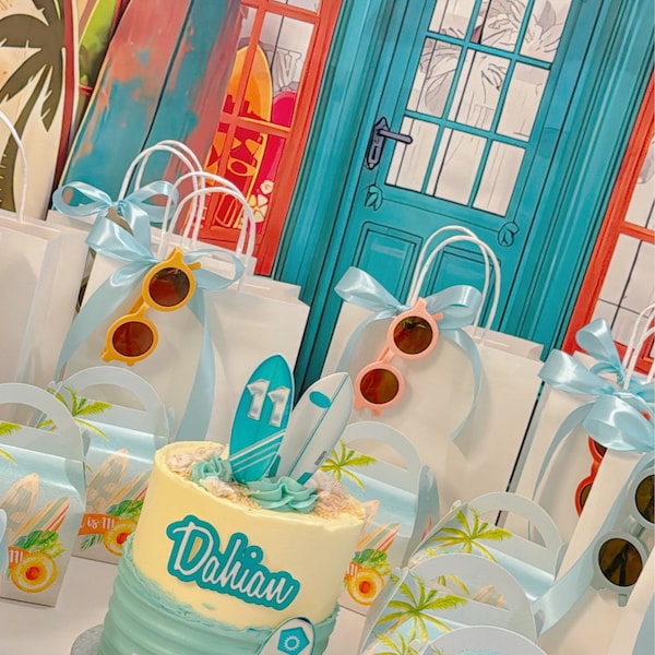 Beach Days Seaside Ocean Tropical Personalised Children’s Party Box ...