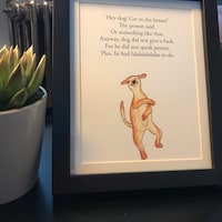 Lala Dog Signed Print by Zeppelinmoon - Etsy