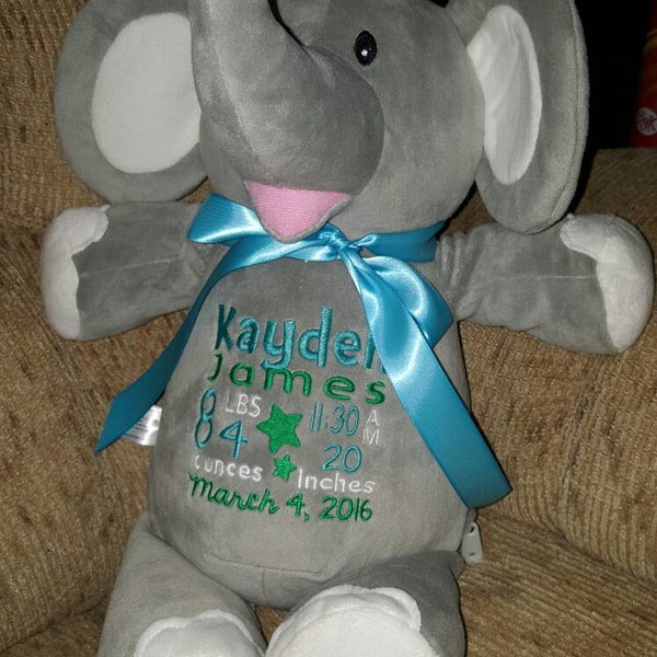 Baby Cubbies Personalized Stuffed BLUE Bear Adorable Baby Gift - Etsy