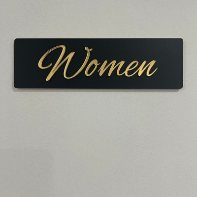 3D Restroom Sign With Pets Restroom Sign for Veterinarian Office Gift ...