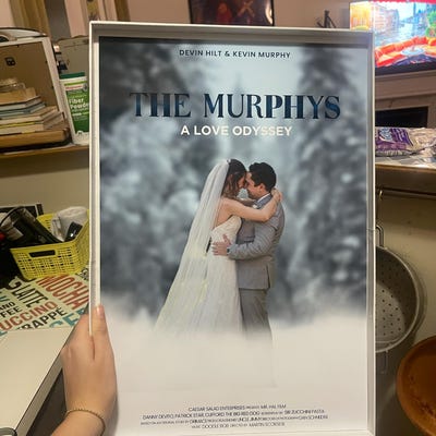 Personalized Movie Poster Couples Poster Portrait From Photo Weddings ...