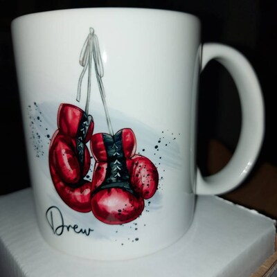 Personalised Mug Boxing Gifts Gift for Him Boxing Gloves - Etsy UK