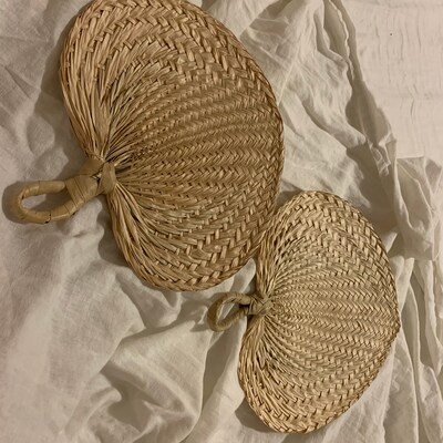 Wedding Bamboo Hand Fans, Beach Wedding Fans, Tropical Hand Fan Favors ...