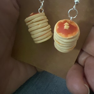 Pancake Keychain // Polymer Clay Food // Clay Keychain, Statement ...