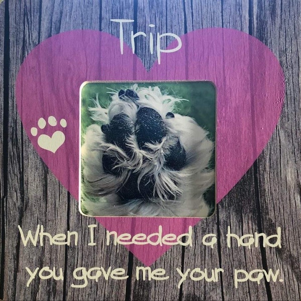 When I Needed A Hand I Found Your Paw Pet Frame Pet Loss Frame Pet ...