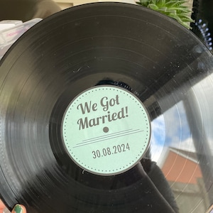 Real Vinyl Record Table Names Custom Wedding Party 7 Inch 7 45s Music ...
