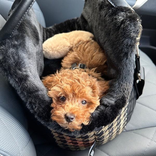 Small Dog Carrier With Travel Blanket, Luxury Pet Tote Bag, Chihuahua ...