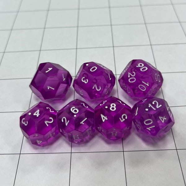 A Better Set of Polyhedral Dice for Your TTRPG! - Season 0 Magenta ...