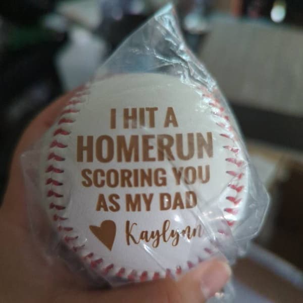 Fathers Day Baseball Personalized Gift - Etsy