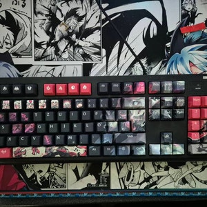 Jhin the Virtuoso LOL Series Keycap Set, 127 Keys PBT for Mechanical Keyboard OEM Profile Jhin ...