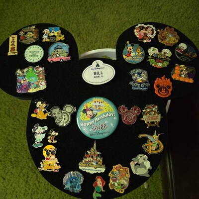 Disney Mickey Balloon Pin Display Board With Color Edges, Pin Trading ...