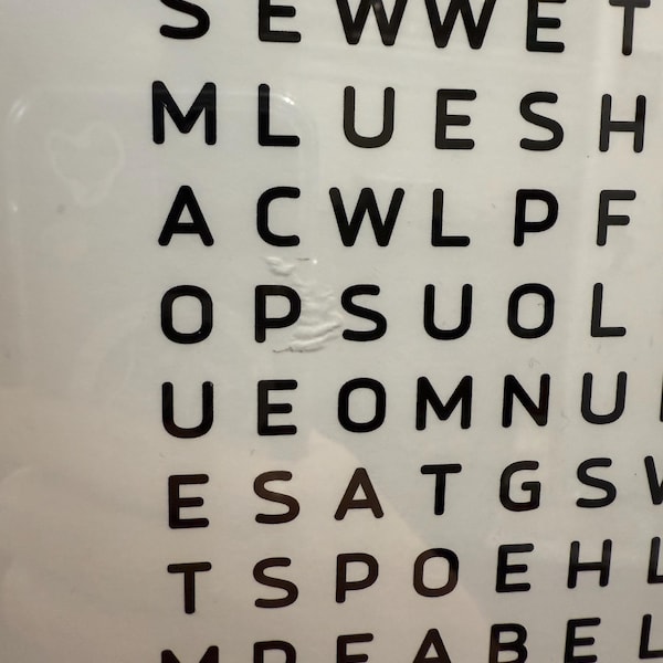 Bathroom Word Game Modern Powder Room Wall Decor Unique Poster Art ...