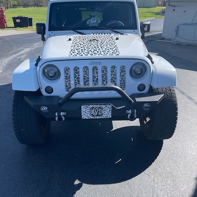 Leopard Print Vinyl Decal Hood Sticker Fits Jeep Wrangler JK LJ TJ - Etsy