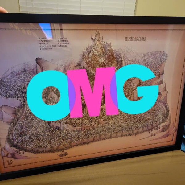 LABYRINTH Movie Map - Original Illustration - Etsy