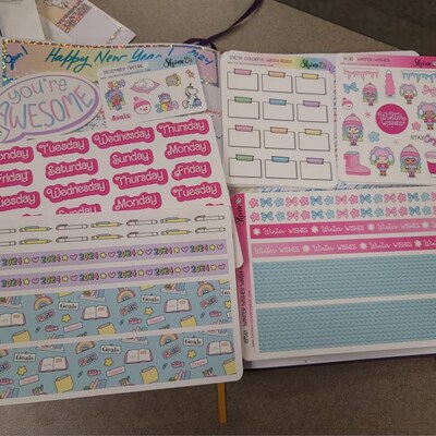 Days of the Week Stickers Planner Stickers Happy Planner Life Planner ...