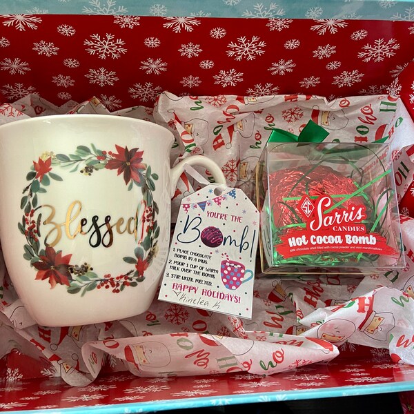 You're the Bomb Christmas Hot Cocoa Bomb Gift Tags , Hot Chocolate Bomb ...