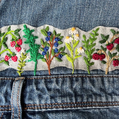 Plant/floral Stick & Stitch 10 Inch - Etsy