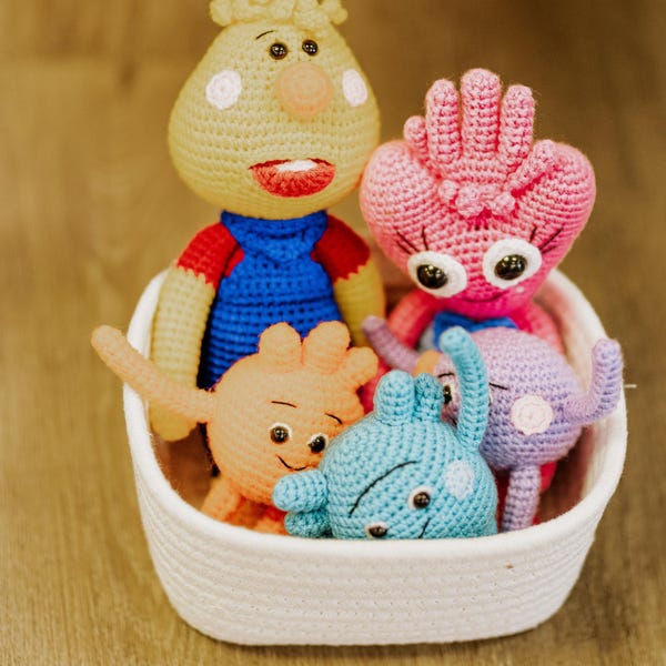Crochet Noodle Blossom Cheesy Kernel Broccoli Jelly Pompom Amigurumi ...