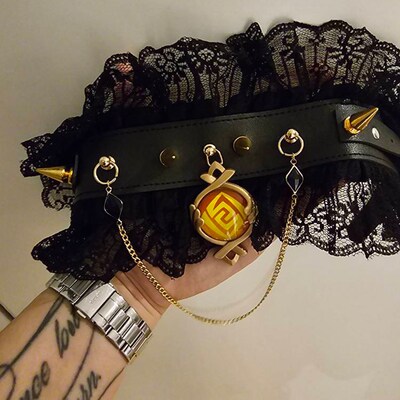 Kazuha Inspired Choker Genshin Anemo Inazuma Diamond Drop Vision - Etsy