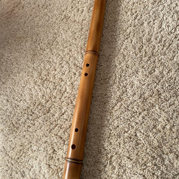 Arabian Style Bamboo Flute in the Key of Low E, With a Rustic Persian ...