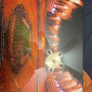 Iowa Hawkeyes Black & Gold Panoramic Kinnick Stadium Iowa Stripe Out ...