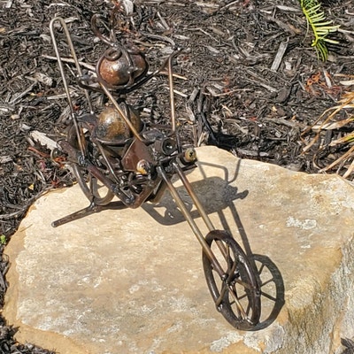 Harley Davidson Chopper Motorcycle Ant Rider Patio and Garden - Etsy