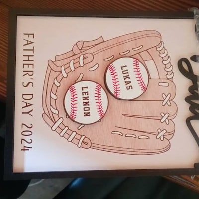 Personalized Father's Day Gift, the Best Dad Sign, Family Sign, Father ...