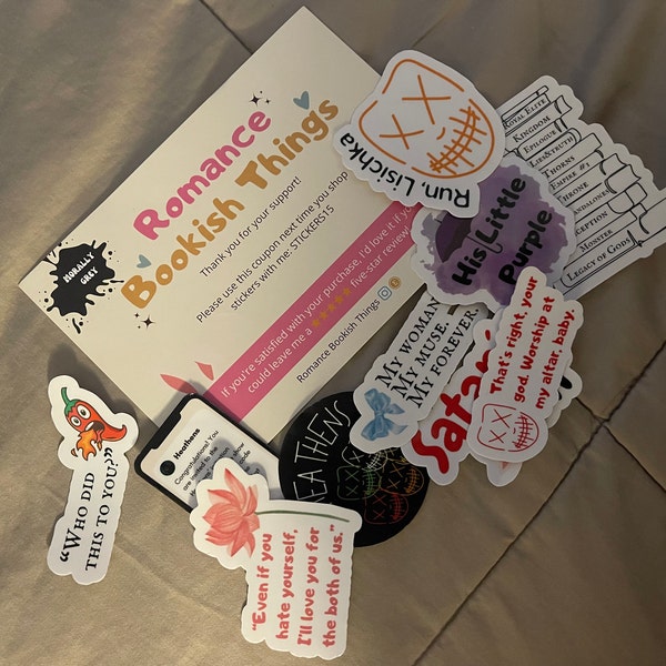 God of Malice Stickers, Legacy of Gods by Rina Kent Inspired Book ...