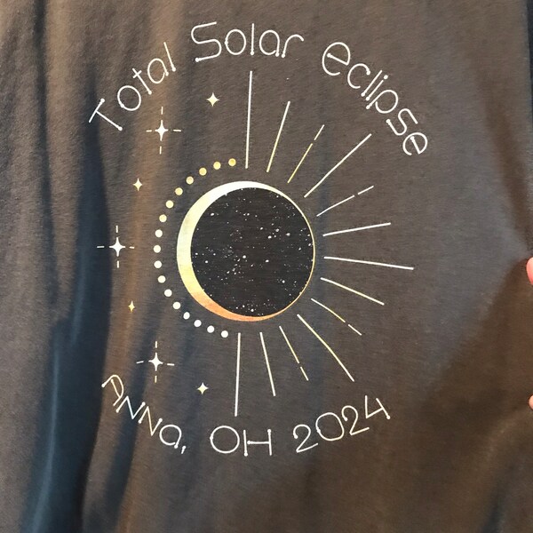 Custom Total Solar Eclipse Shirt | Path of Totality Shirt | Countdown ...