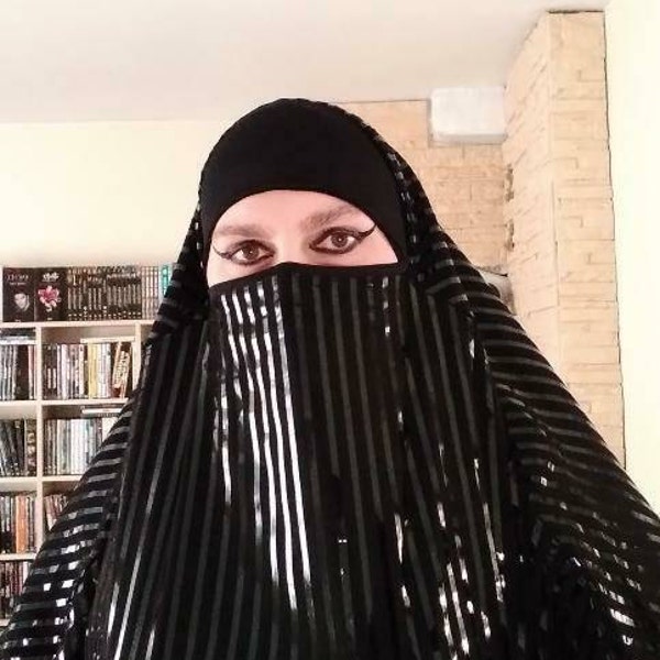 White Long Burqa, Muslim Niqab , Wedding Hijab , Hajjie Clothing, Long ...