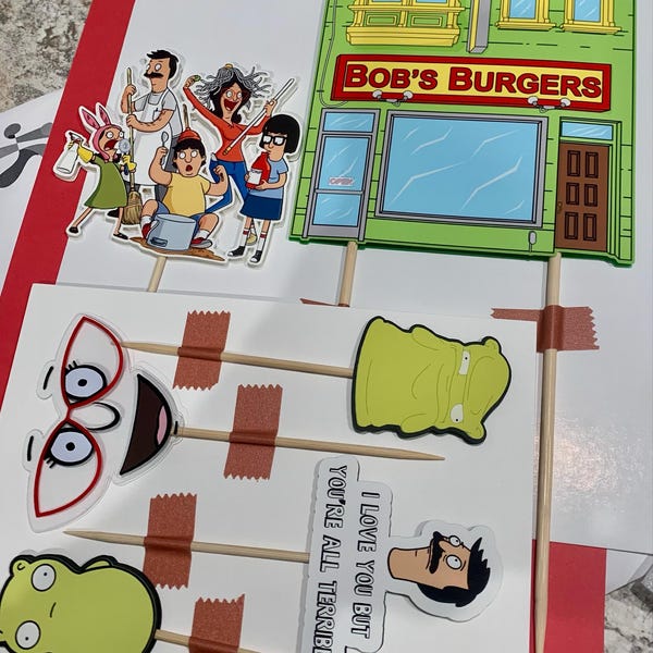 Bob's Burgers Beef-day Bundle | Birthday Card | Sticker & Keychain - Etsy