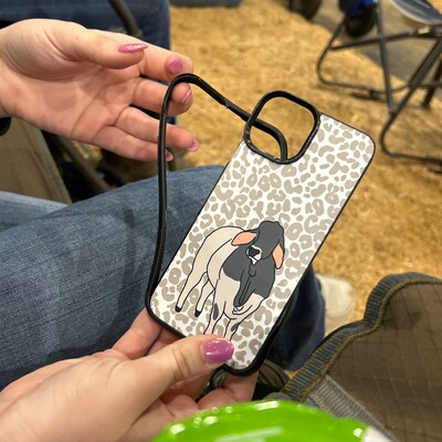 Black Boer Goat Wether Sticker, Cute Livestock Water Bottle Stickers ...