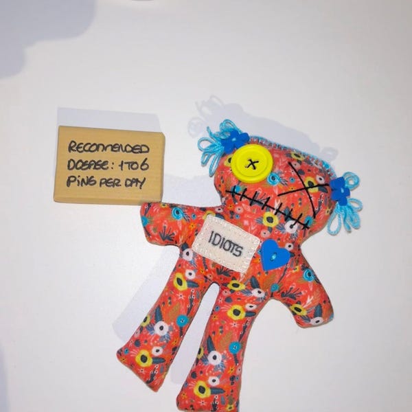 Stress Relieve Voodoo Doll - Fridge Magnet - Pin Cushion - Dammitdoll ...