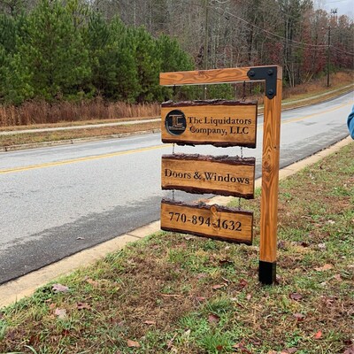 Address Sign Post, Custom Carved Wooden Sign With Sign Post, Home ...